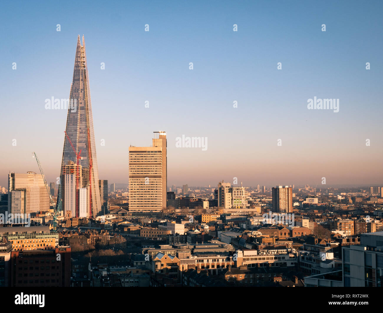 The Shard at Sunset London Stock Photo - Alamy