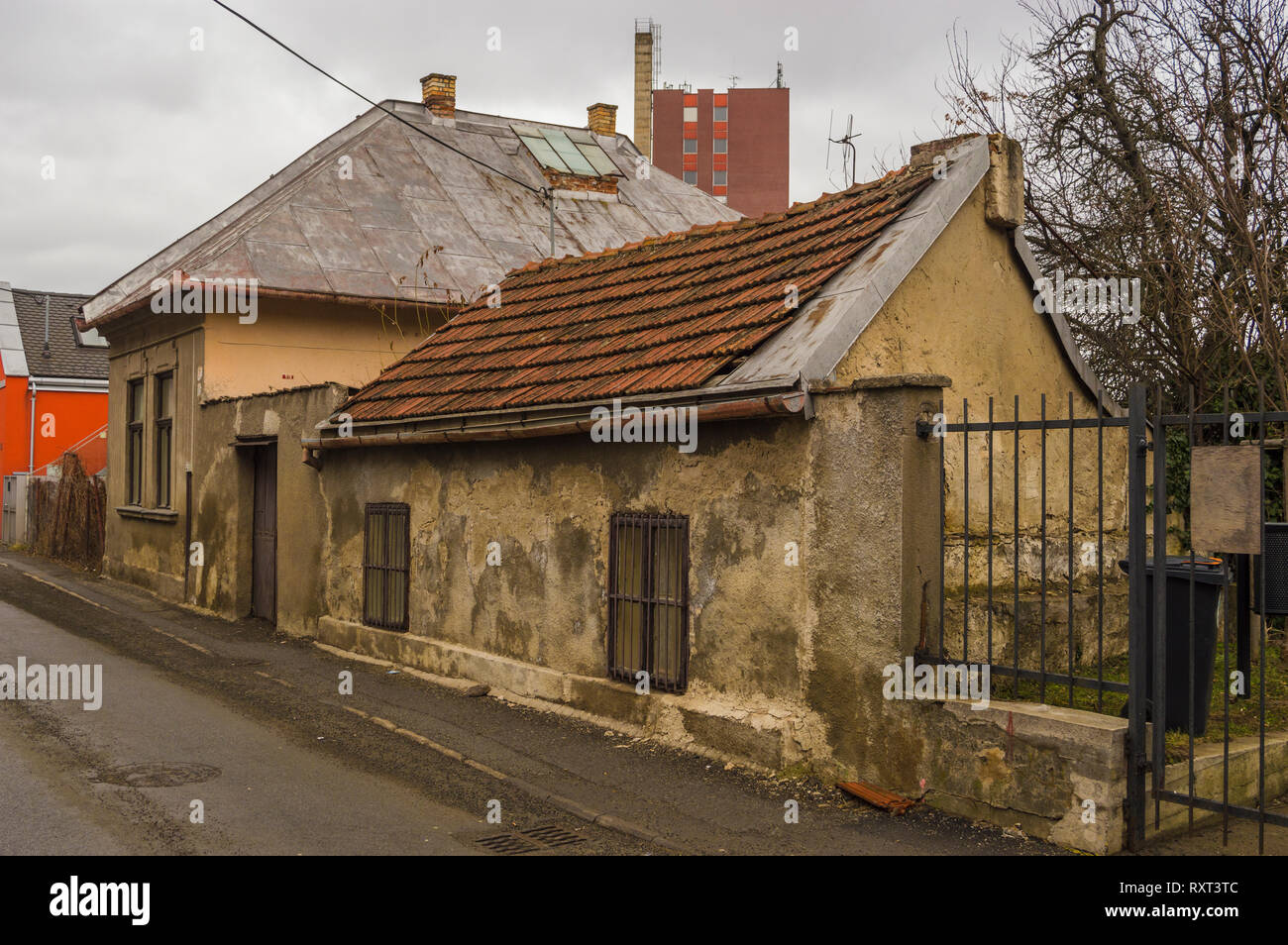 Back Street Scene in Presov Town, Slovakia Stock Photo - Alamy