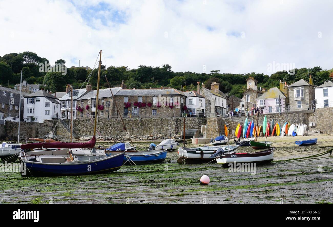 Mousehole harbour, Cornwall, UK Stock Photo - Alamy
