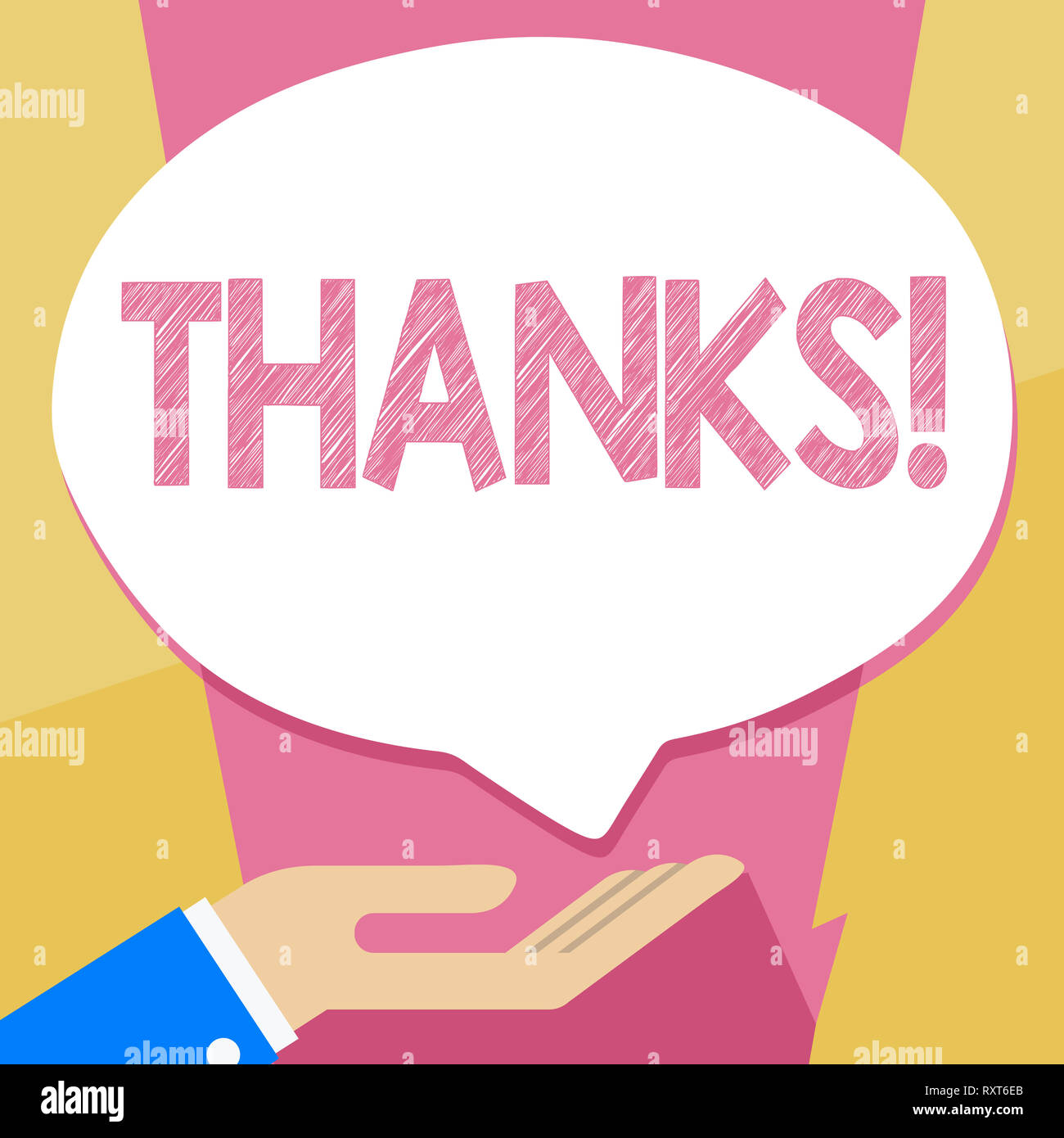 Writing note showing Thanks. Business concept for Appreciation greeting ...