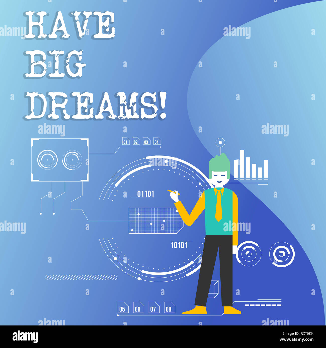 Big think ambition dream strategy hi-res stock photography and images ...