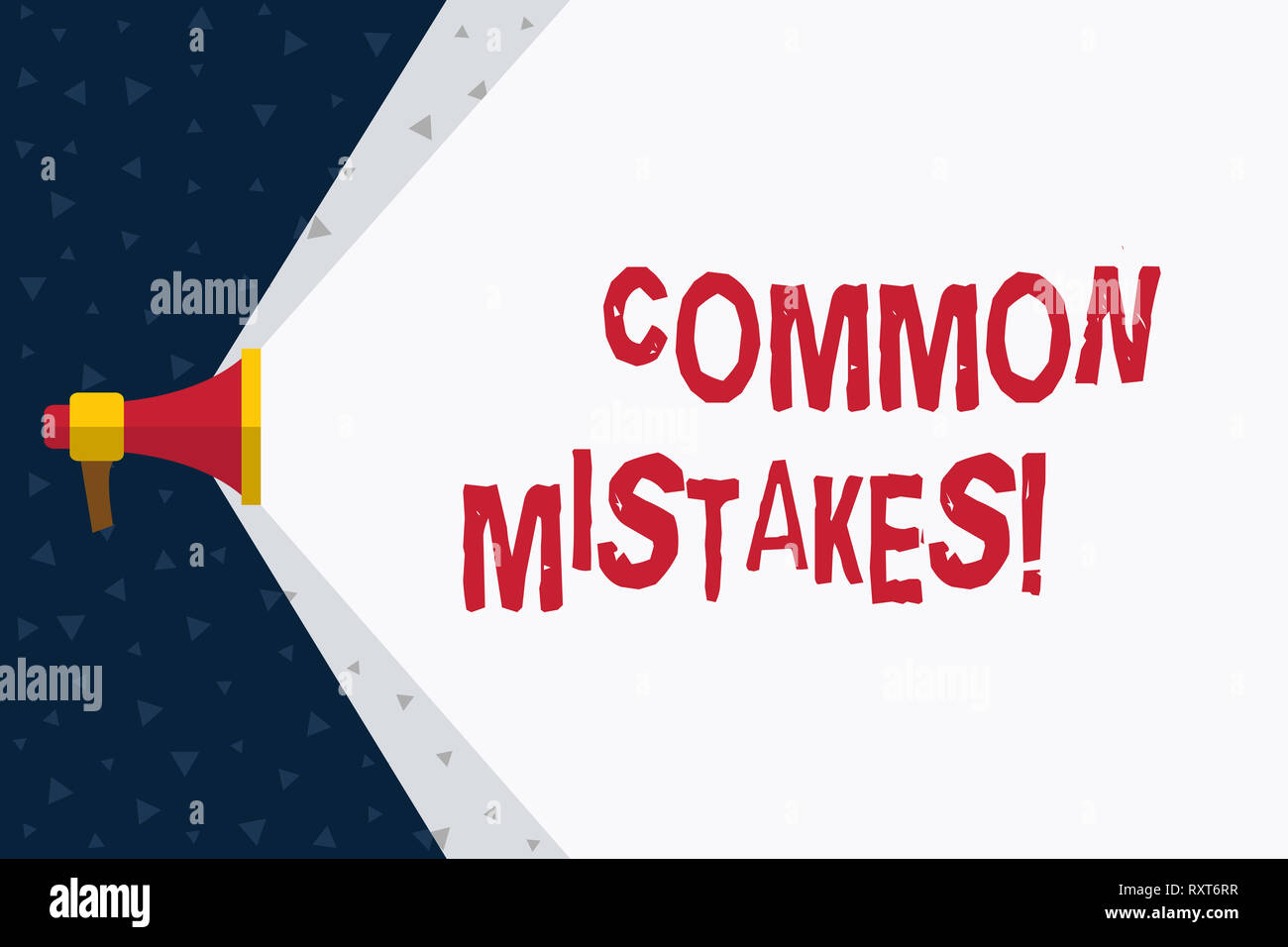 Word writing text Common Mistakes. Business photo showcasing lot of ...