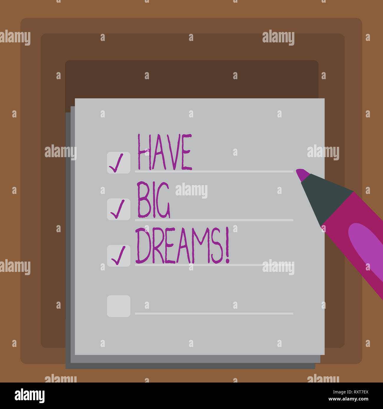 Writing note showing Have Big Dreams. Business concept for Future ...