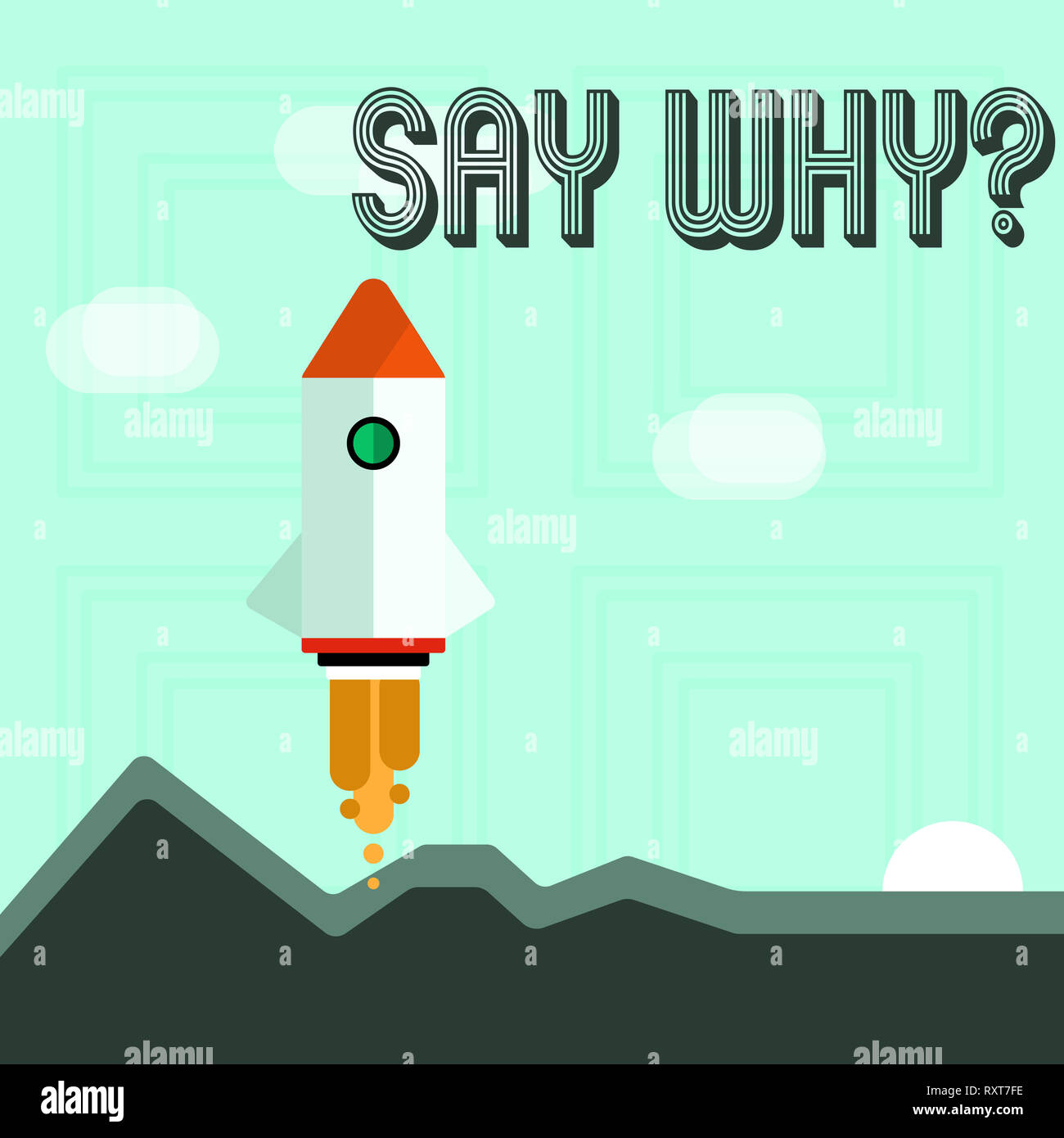 Writing note showing Say Whyquestion. Business concept for Give an ...