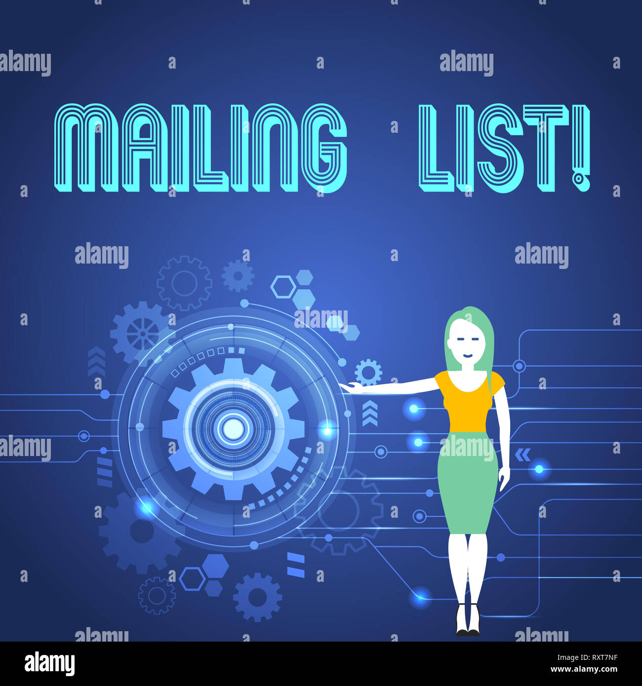 Handwriting text Mailing List. Conceptual photo Names and addresses of ...