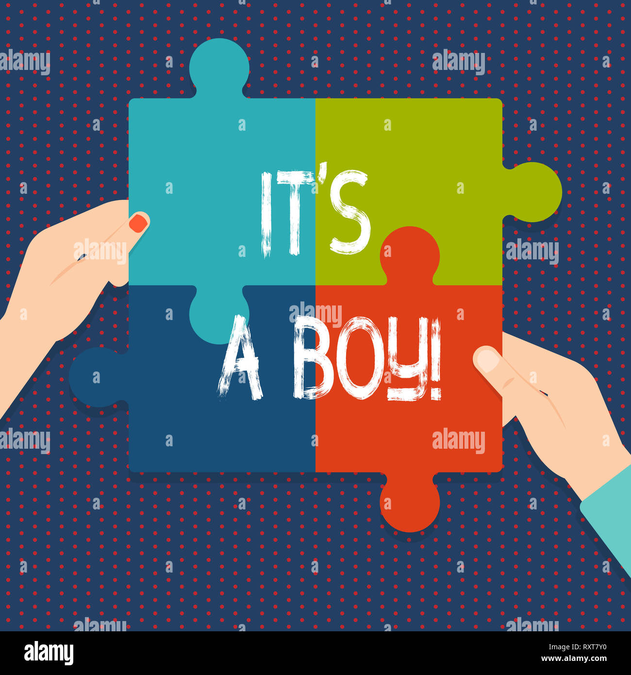 Handwriting text It S A Boy. Conceptual photo Male baby is coming ...