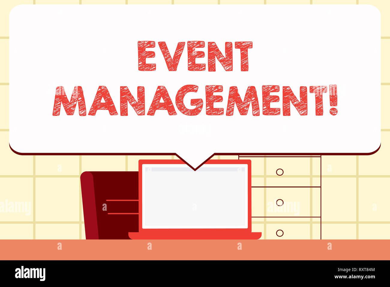 Writing note showing Event Management. Business concept for Special ...