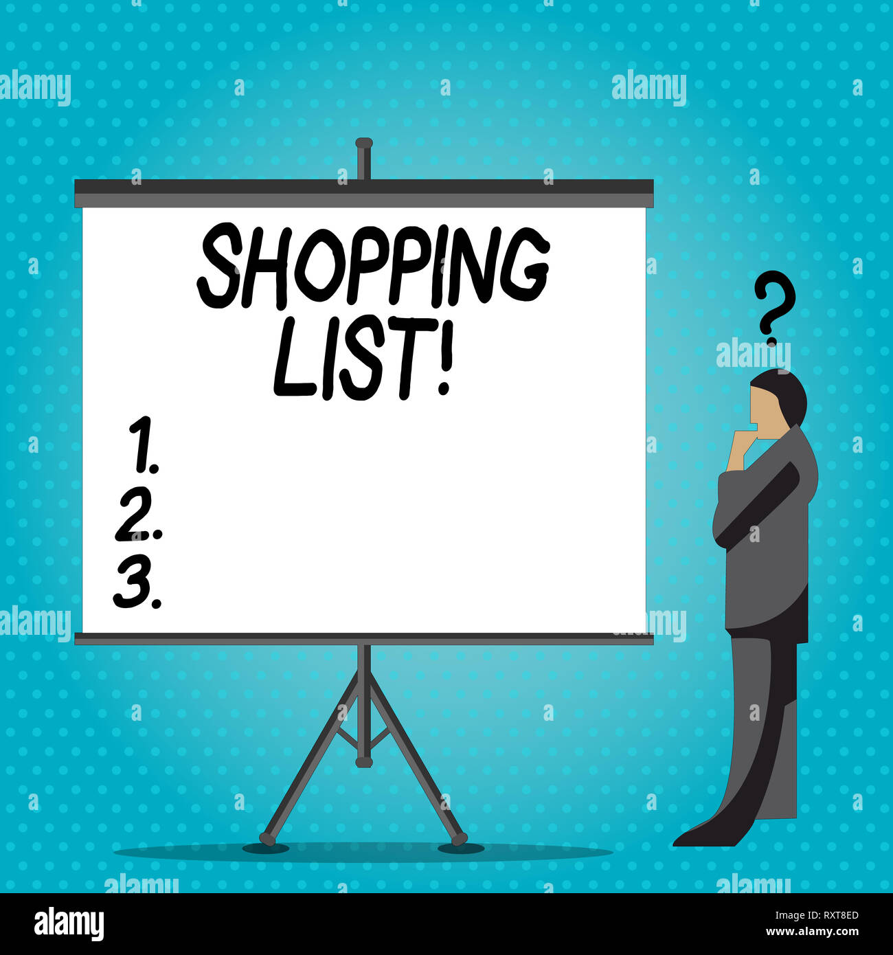 Handwriting text writing Shopping List. Conceptual photo Products ...