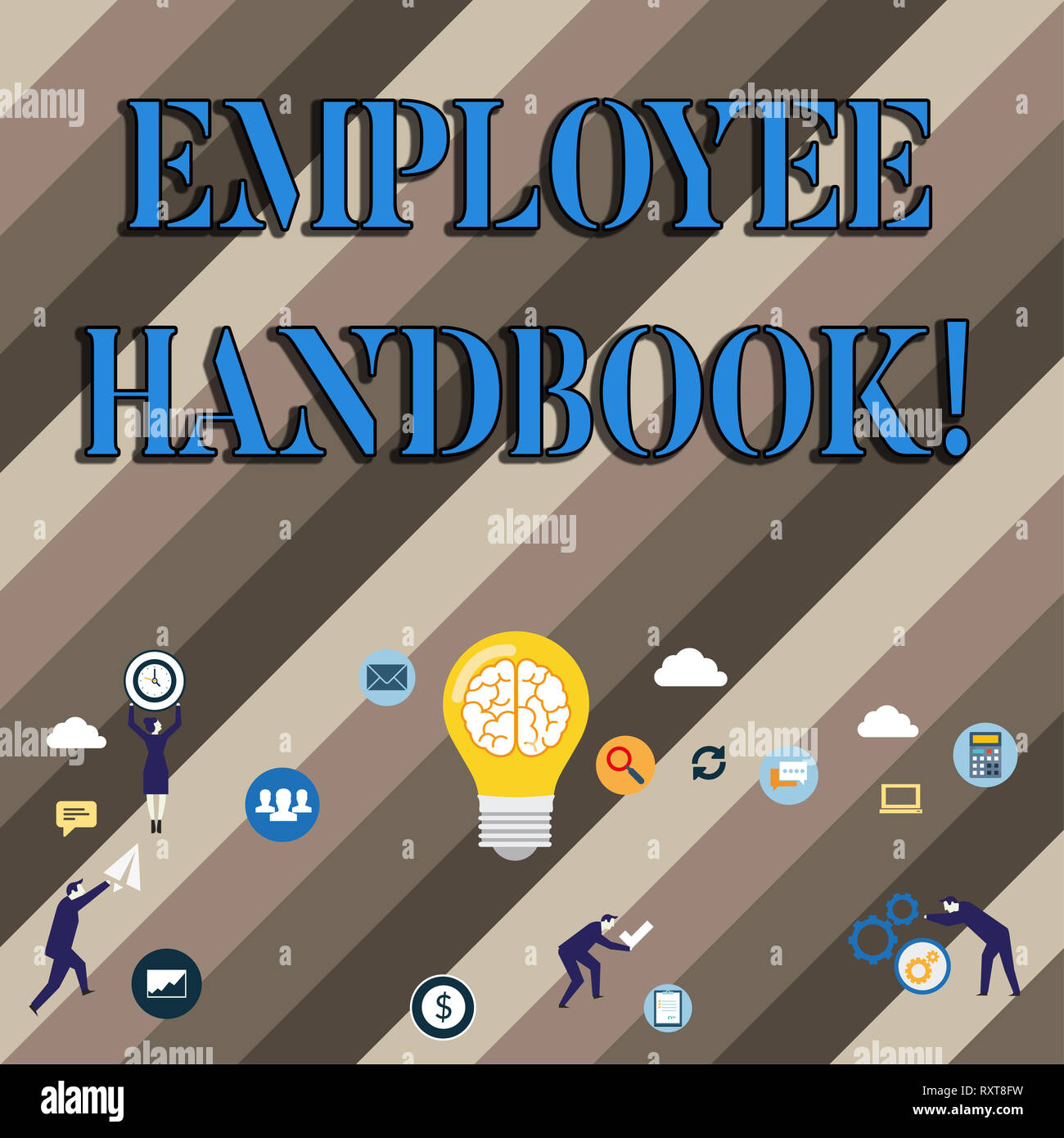 Conceptual hand writing showing Employee Handbook. Concept meaning ...