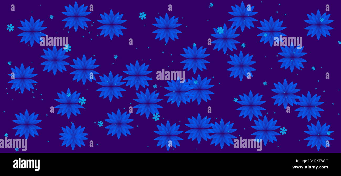 Spring flowers pattern, graphic floral motive. Graphic flowers Stock ...