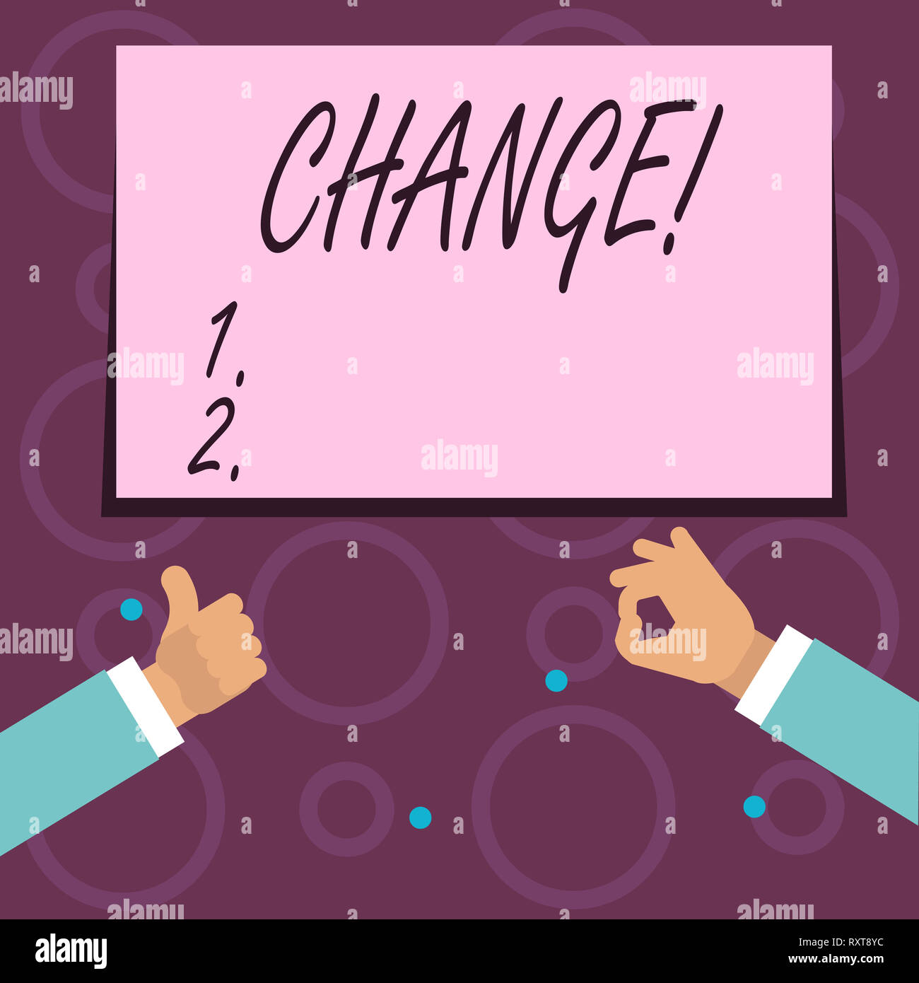 Conceptual hand writing showing Change. Concept meaning Alteration ...