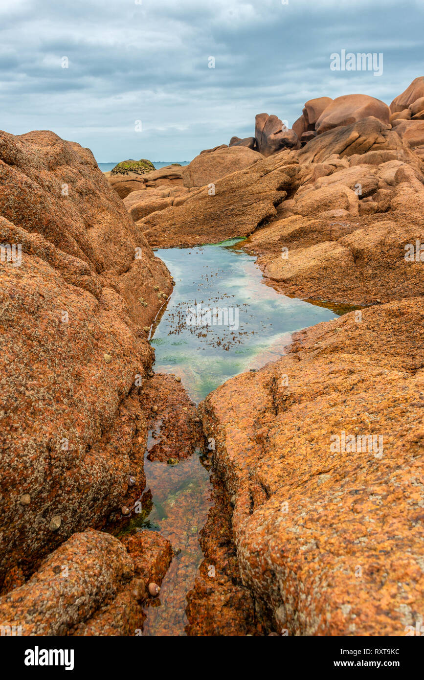 Amazing Rock Formations on the Cote Granit Rose in Brittany, France ...