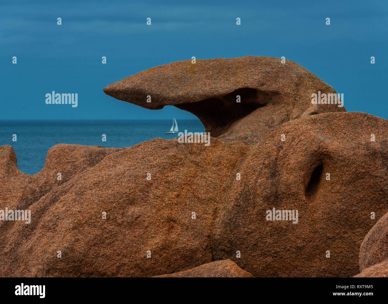 Amazing Rock Formations on the Cote Granit Rose in Brittany, France ...