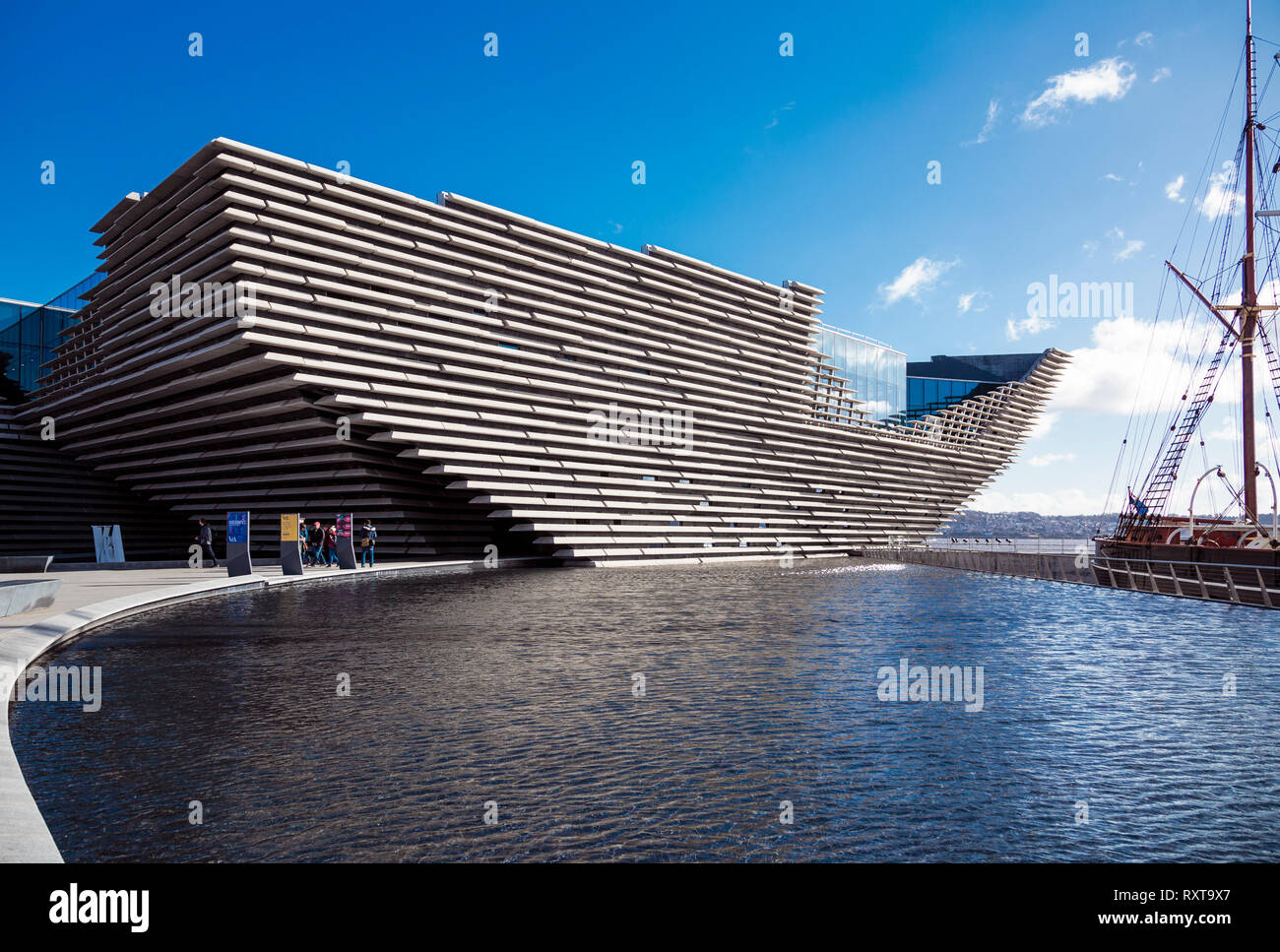 Leaning over the River Tay like a magnificent ship, the V&A Museum in ...