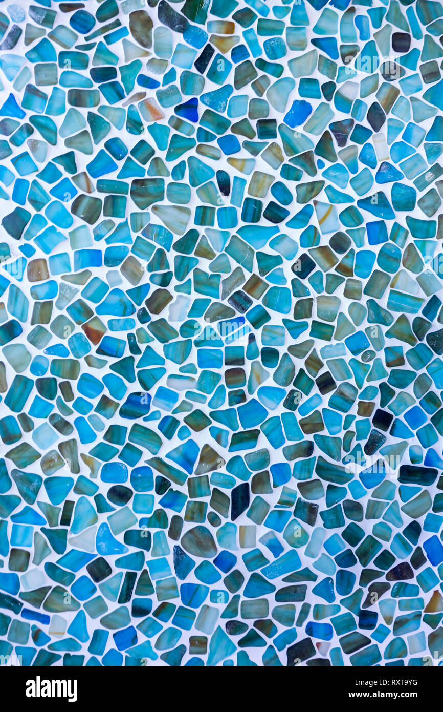 Aqua glass tile backsplash hi-res stock photography and images - Alamy
