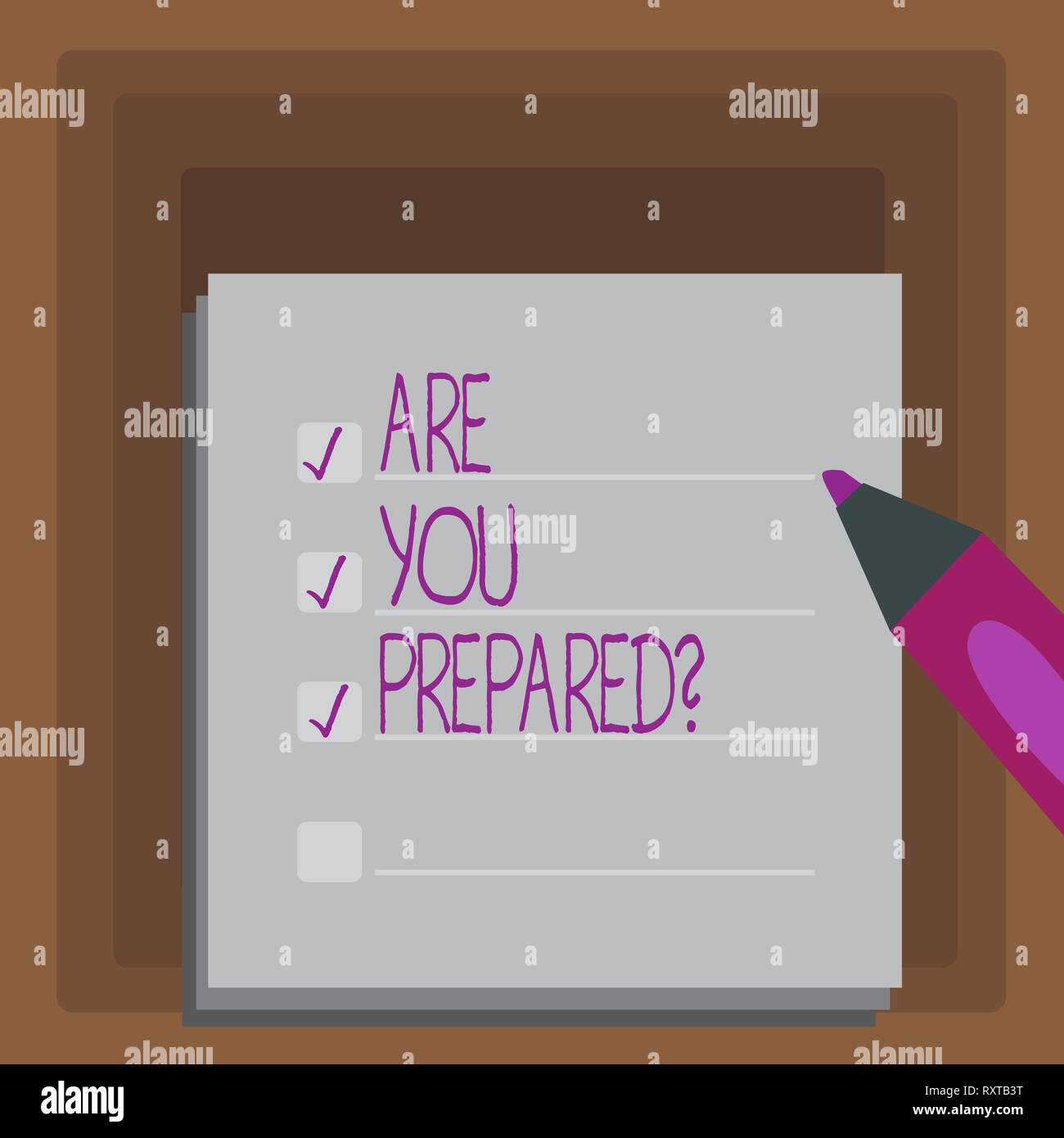Writing note showing Are You Preparedquestion. Business concept for ...