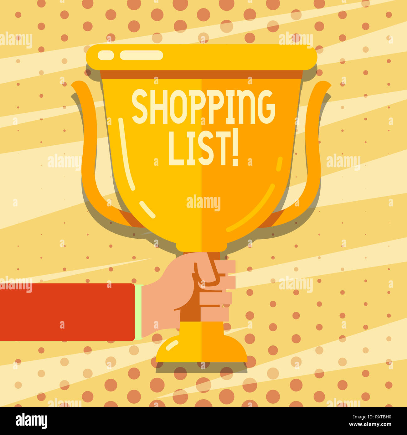 Handwriting text Shopping List. Conceptual photo Products Groceries you ...