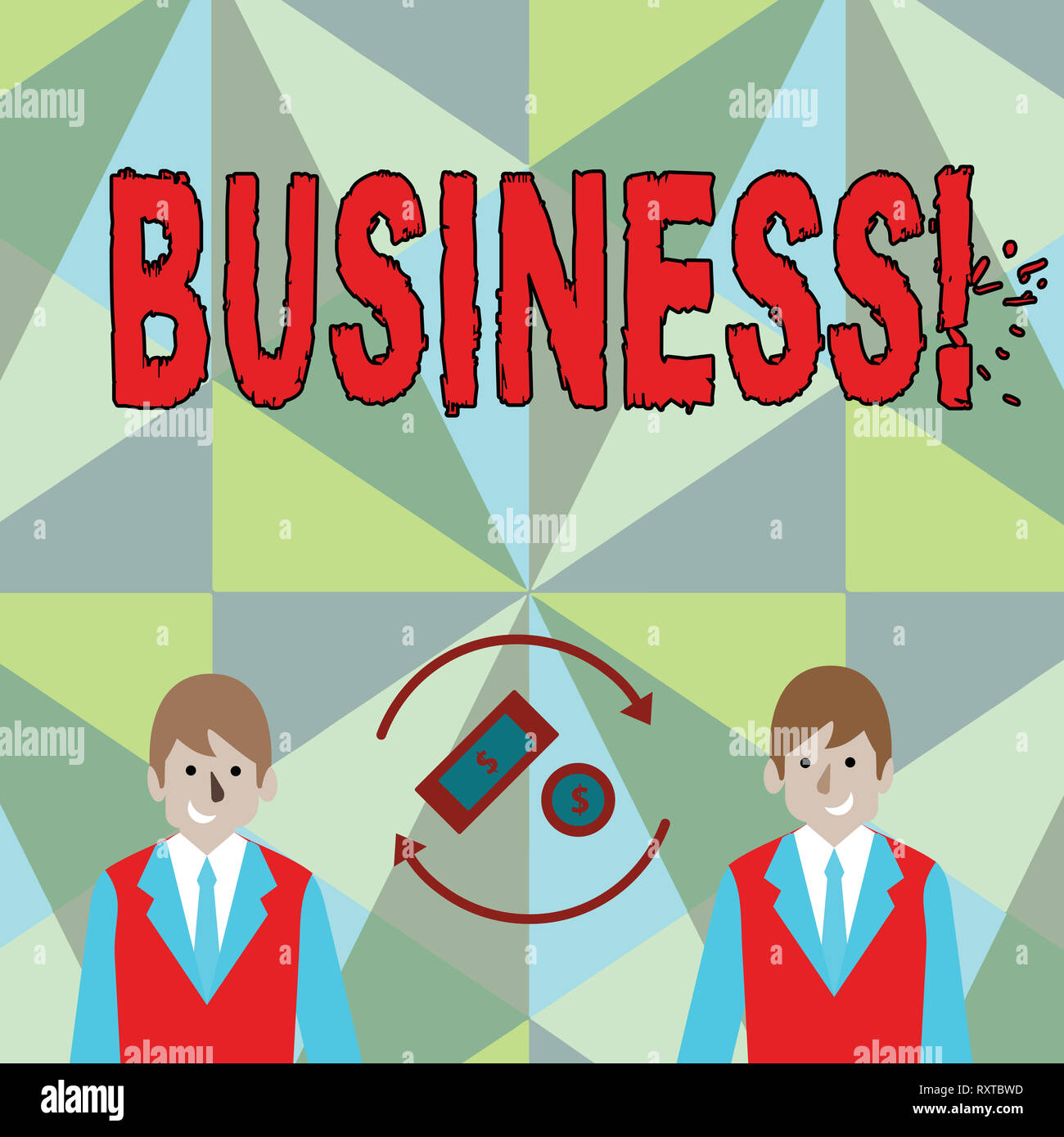 Conceptual hand writing showing Business. Concept meaning Trade Work ...