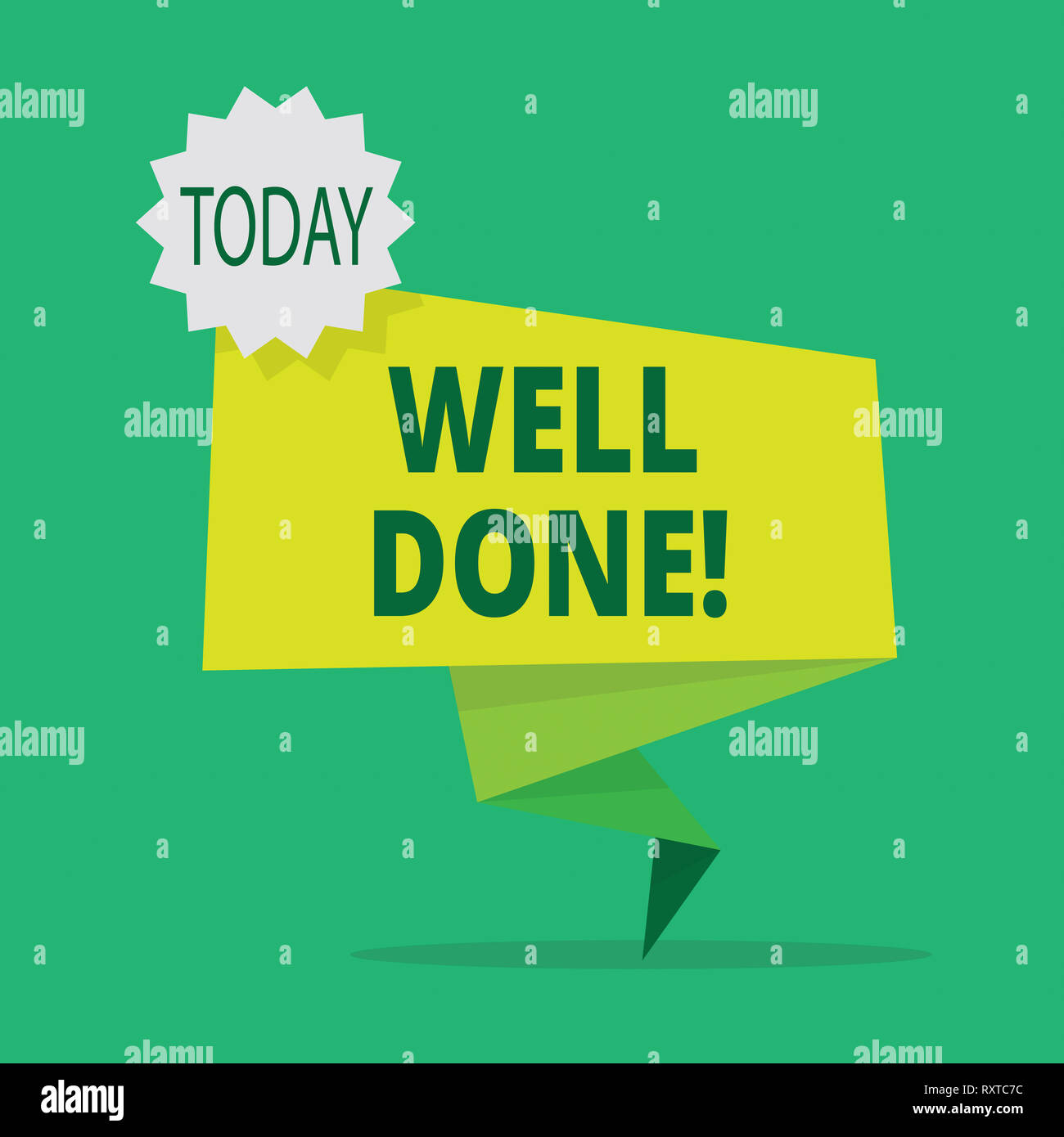 Text sign showing Well Done. Business photo showcasing Good Job Great ...