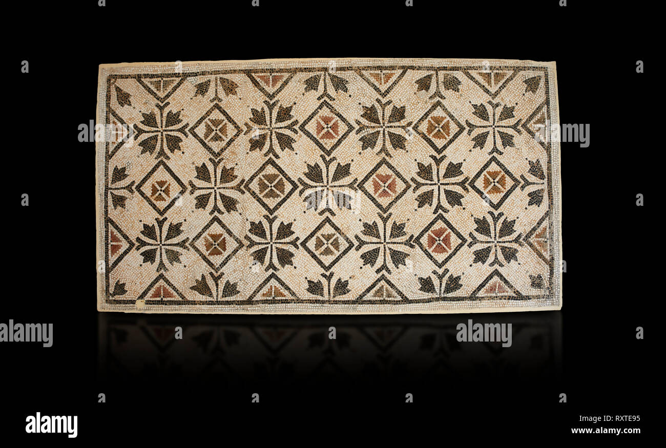 Pictures of a geometric crosses Roman mosaics design, from the ancient ...