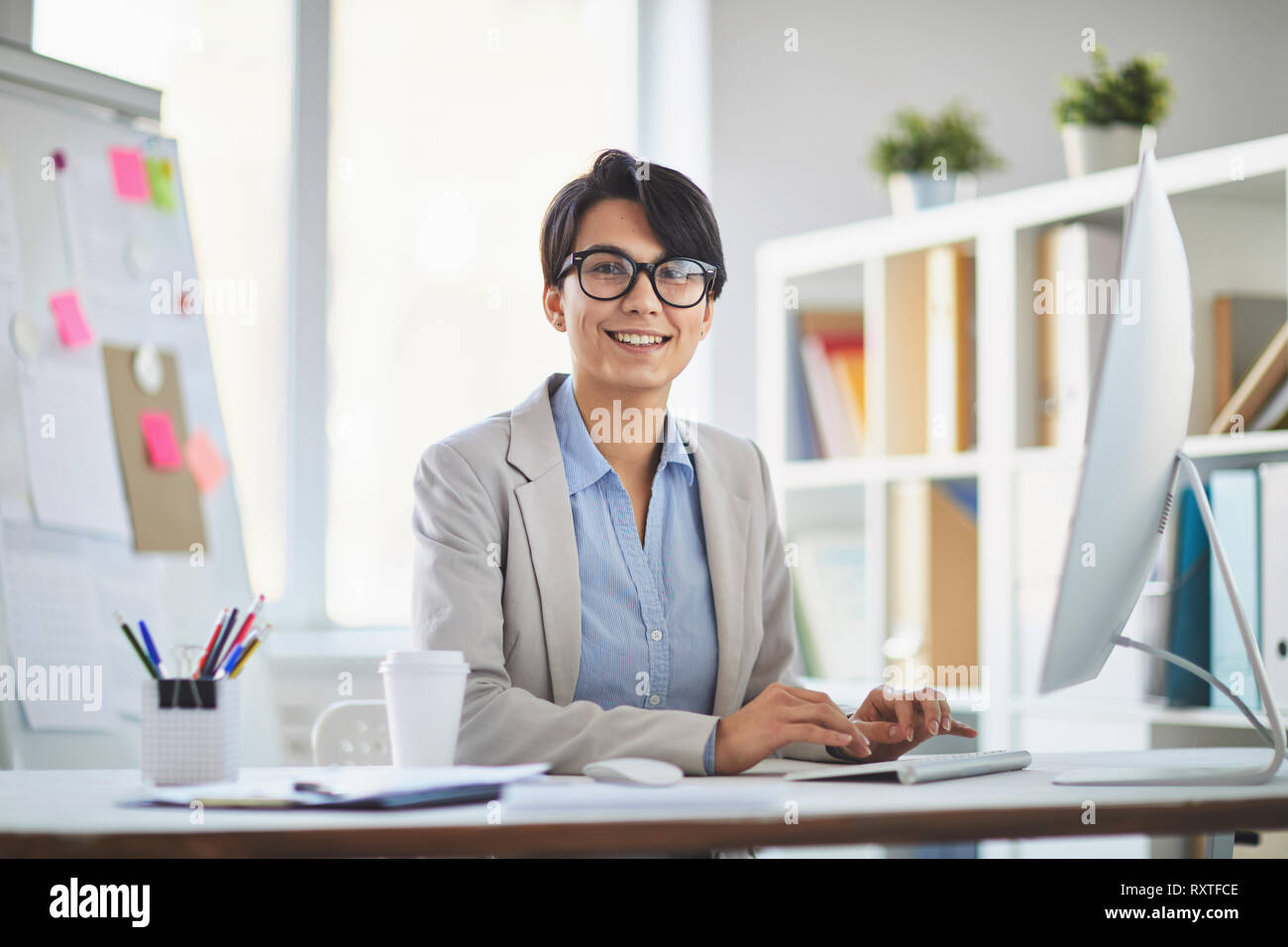 Contemporary secretary hi-res stock photography and images - Alamy