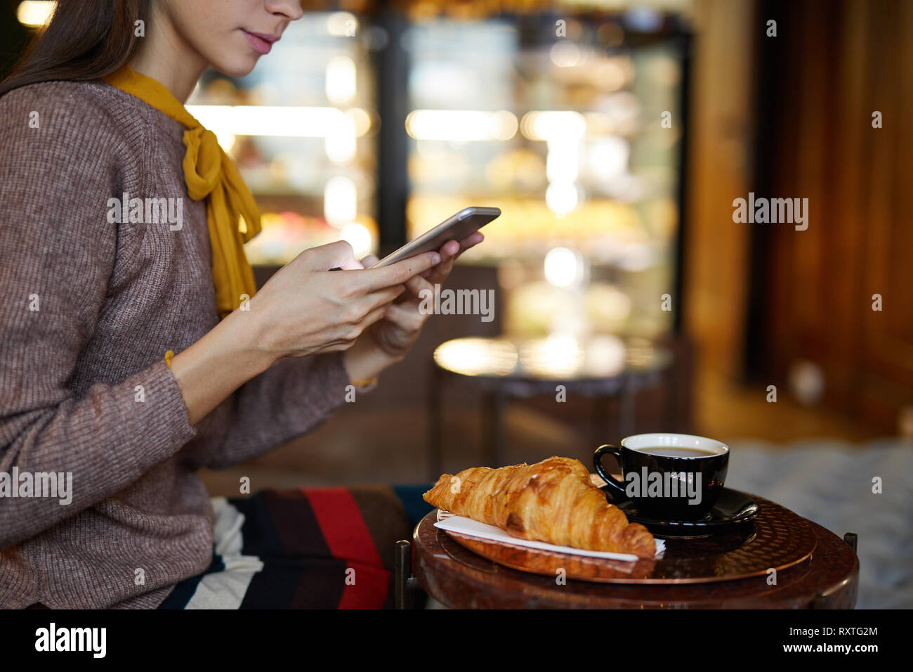 Snack in cafe Stock Photo - Alamy
