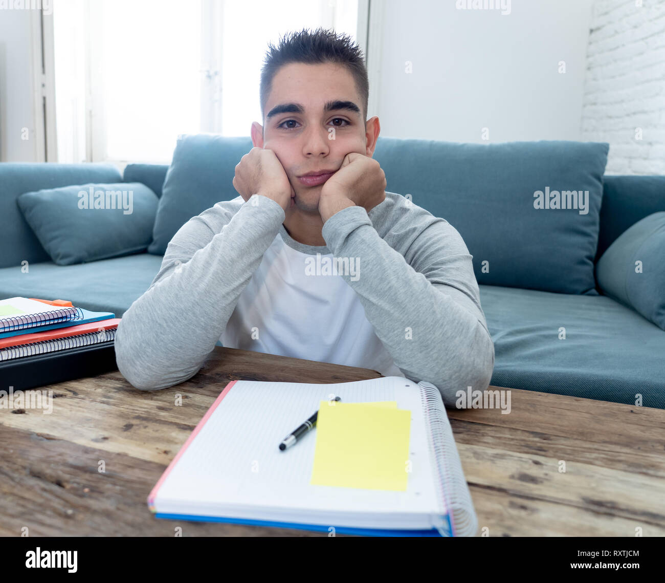 School lazy student hi-res stock photography and images - Alamy