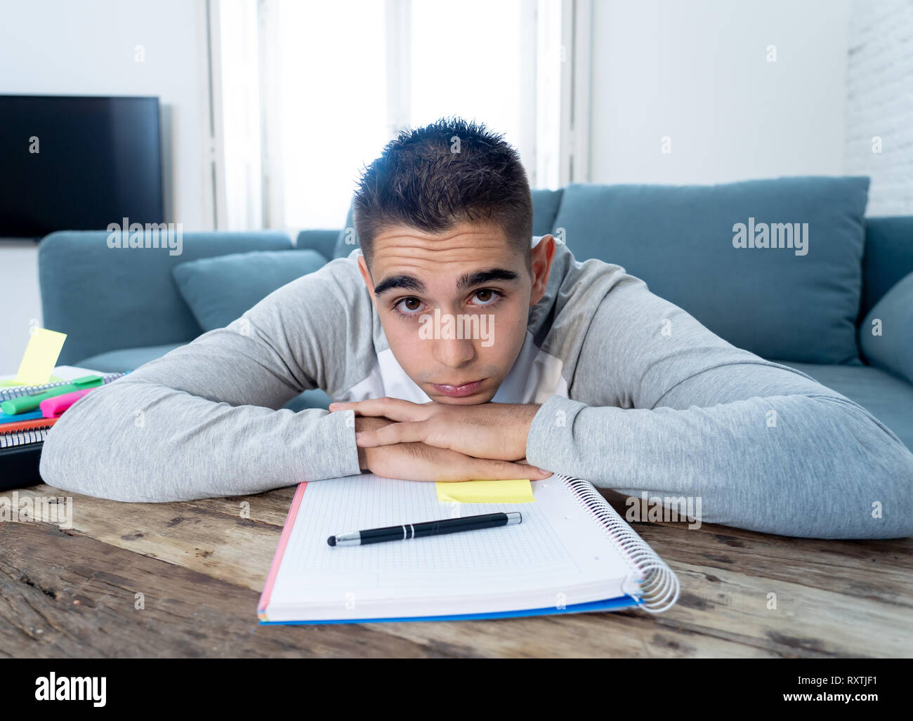 School bored teenager hi-res stock photography and images - Alamy