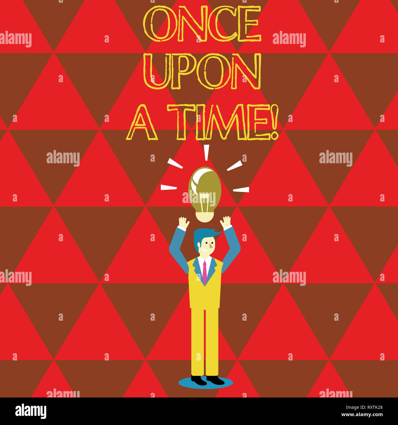 Conceptual hand writing showing Once Upon A Time. Concept meaning ...