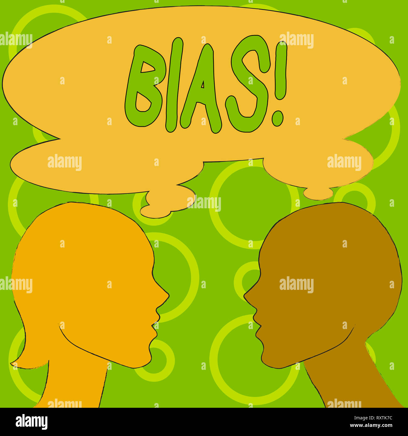 Conceptual hand writing showing Bias. Concept meaning Unfair Subjective ...