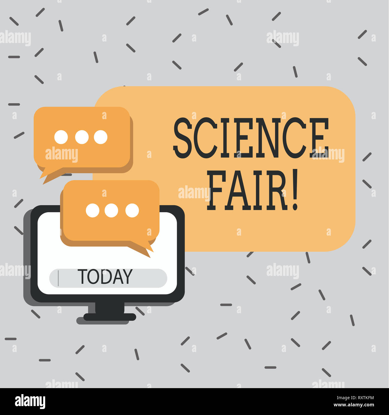 Text sign showing Science Fair. Business photo showcasing School ...