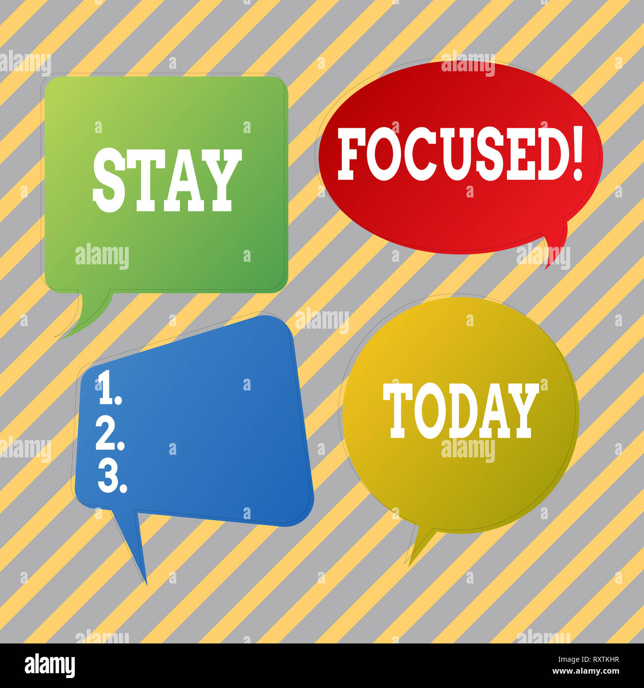 Text sign showing Stay Focused. Business photo text Maintain Focus ...