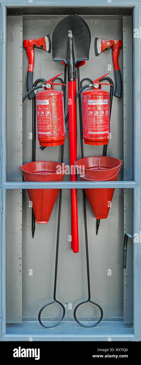 Emergency Storage For Fire Protection High Resolution Stock Photography ...