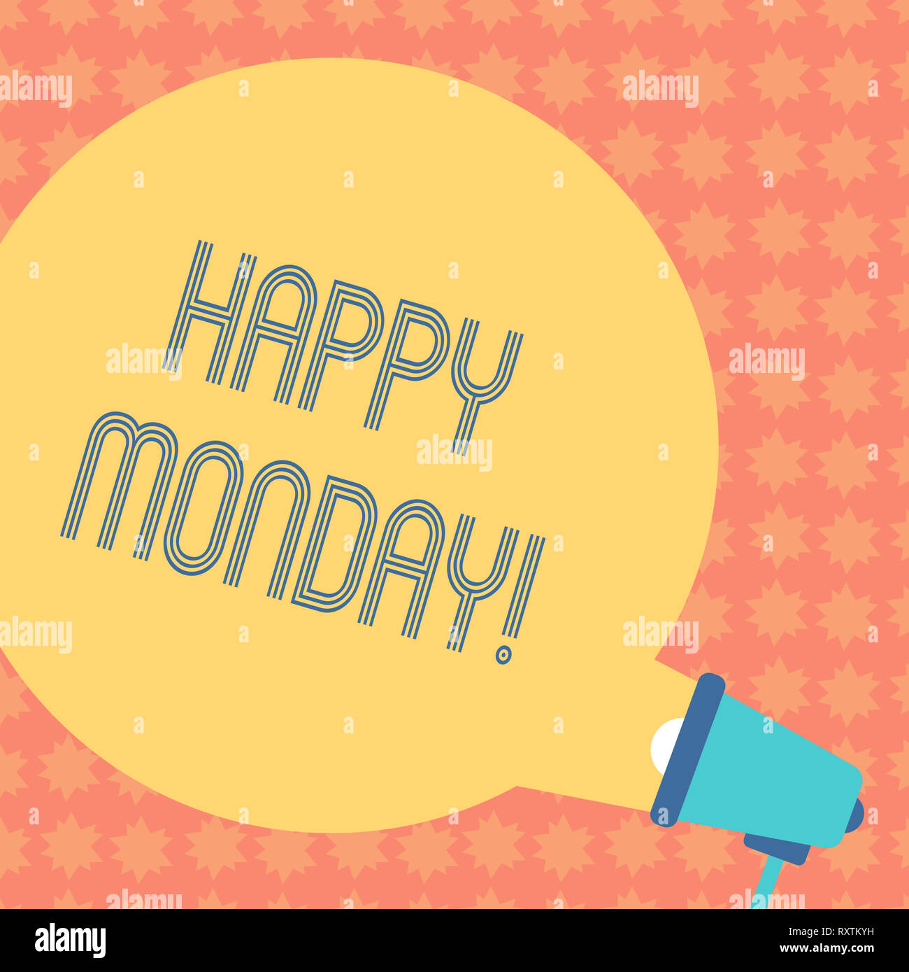 Writing note showing Happy Monday. Business concept for Wishing you ...