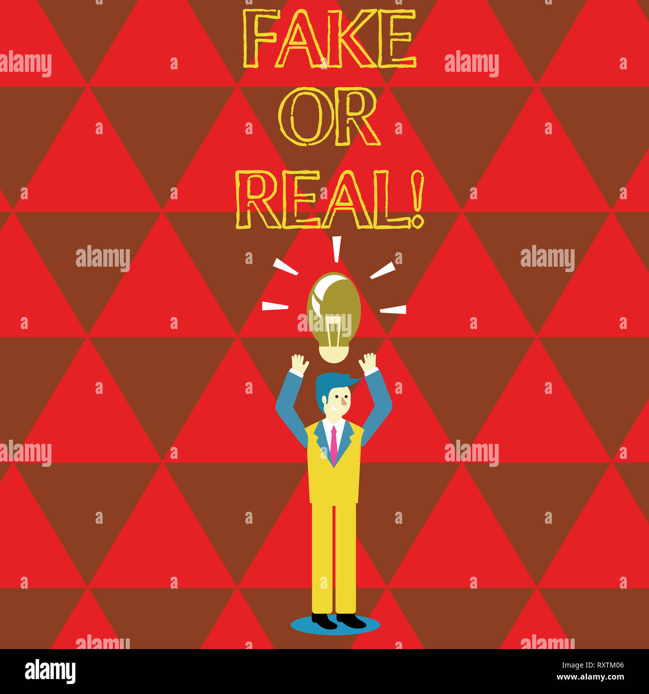 Conceptual hand writing showing Fake Or Real. Concept meaning checking ...