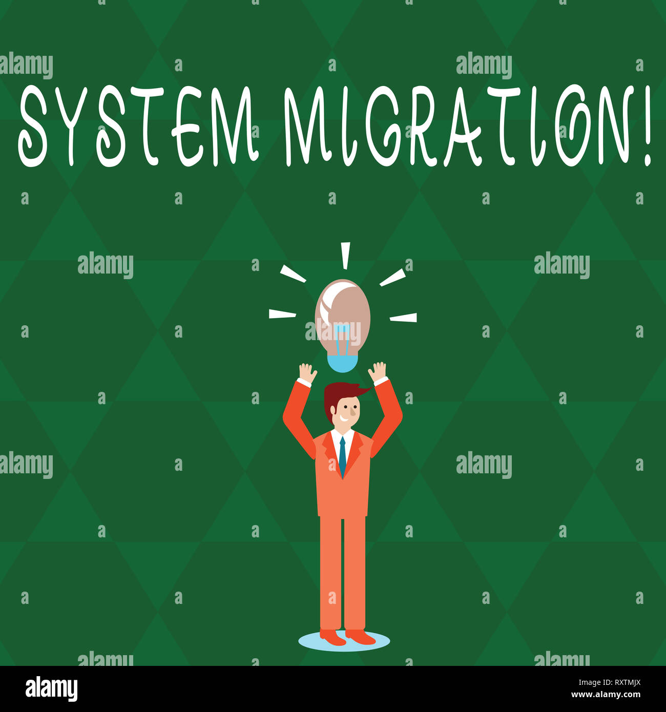 Text sign showing System Migration. Business photo text Moving programs ...