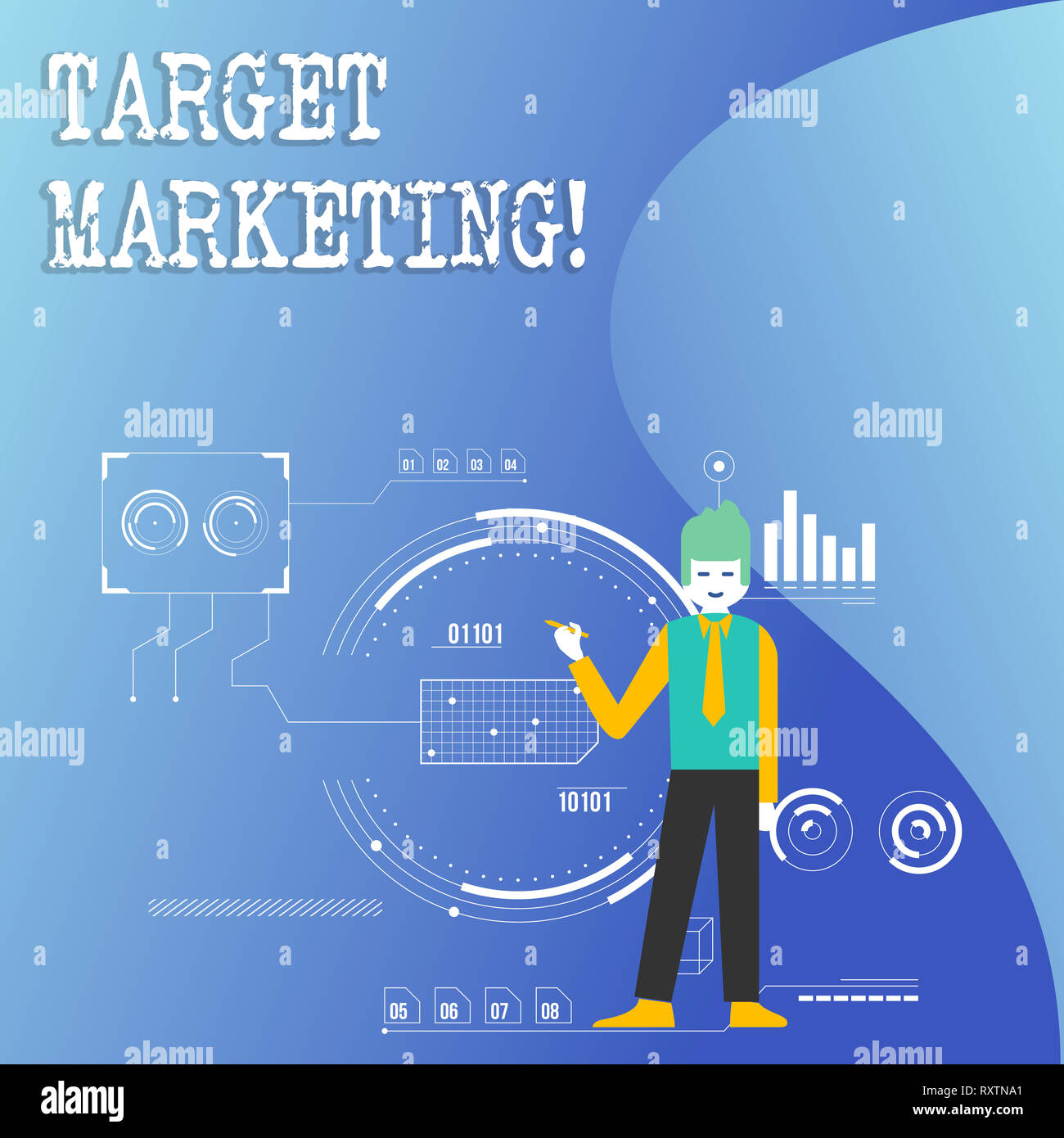 Writing note showing Target Marketing. Business concept for Market ...