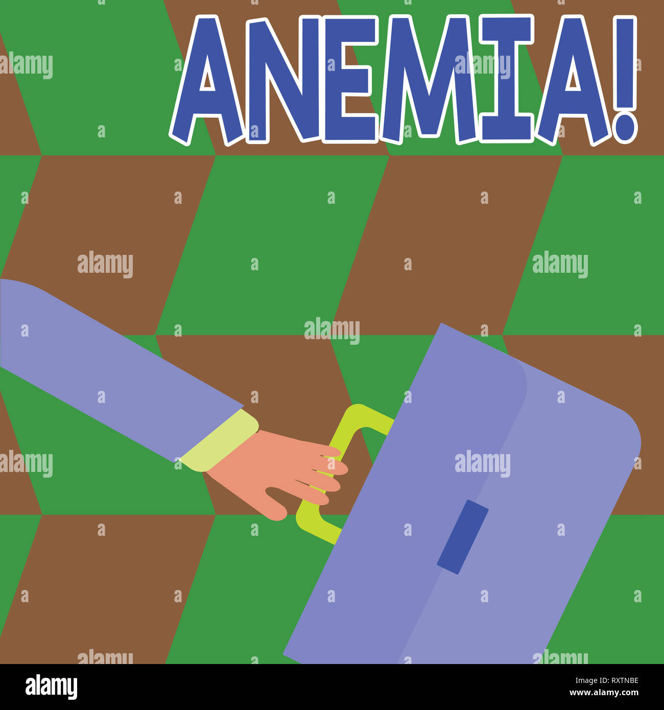 Conceptual hand writing showing Anemia. Concept meaning Bloodlessness ...