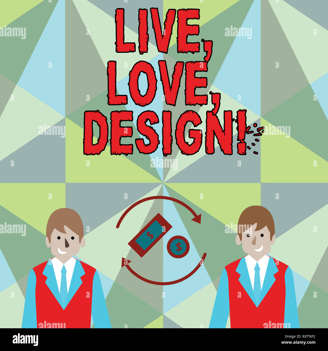 Conceptual hand writing showing Live Love Design. Concept meaning Exist ...