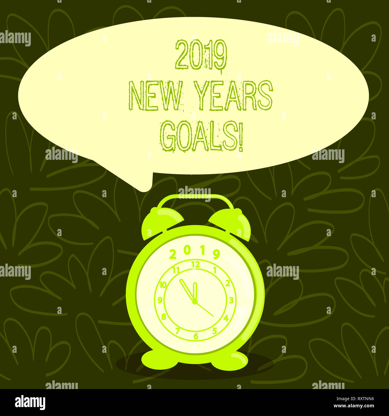 Conceptual hand writing showing 2019 New Years Goals. Concept meaning ...