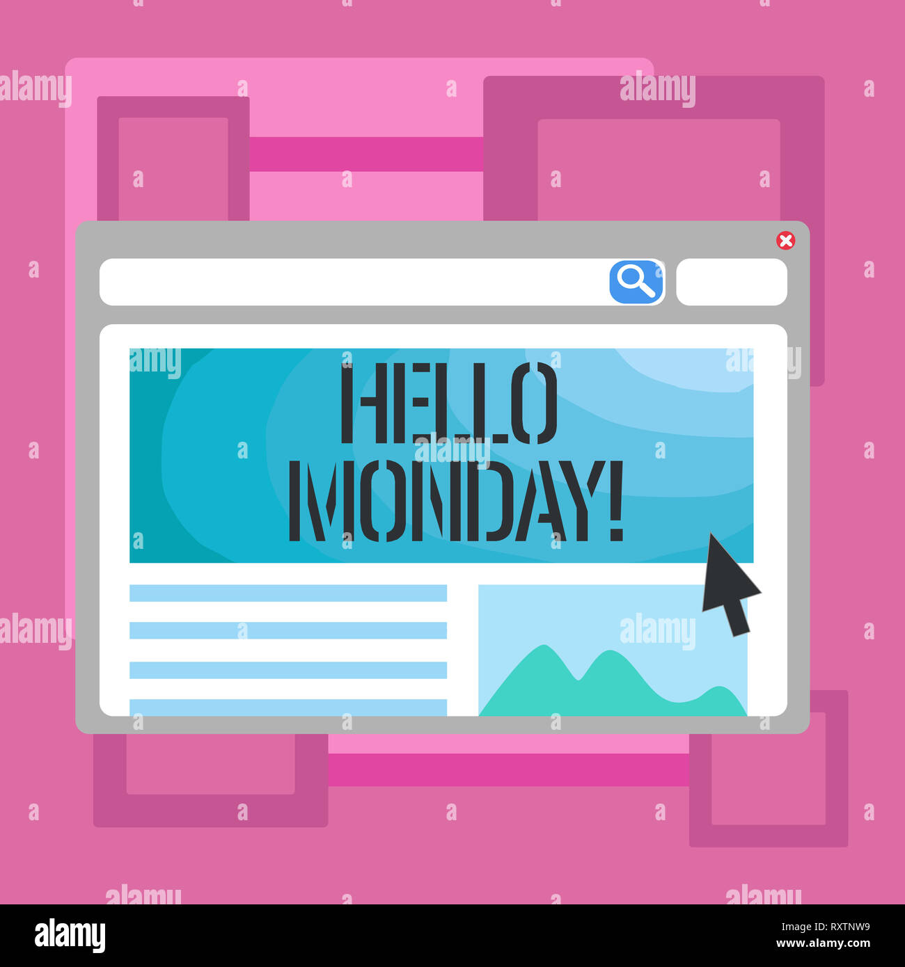 Handwriting text writing Hellomonday. Conceptual photo Positive Message for a new day Week Start ...