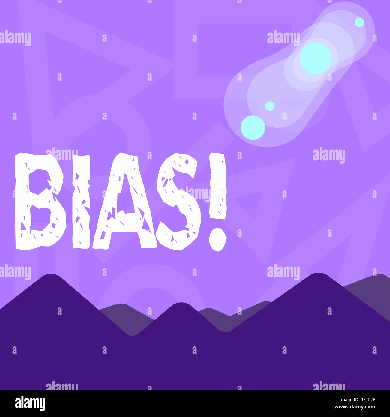 Handwriting text writing Bias. Conceptual photo Unfair Subjective ...