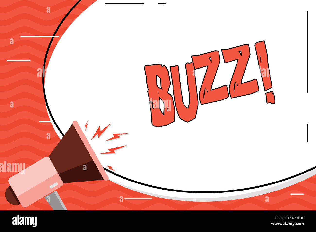 Word writing text Buzz. Business photo showcasing Hum Murmur Drone Fizz ...