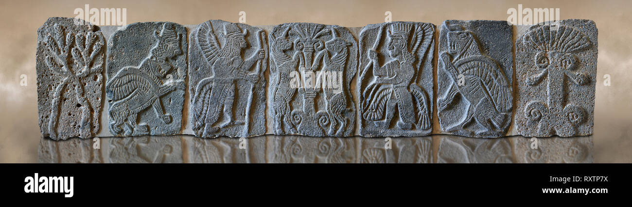 9th century BC stone Neo-Hittite/ Aramaean Orthostats from Palace ...