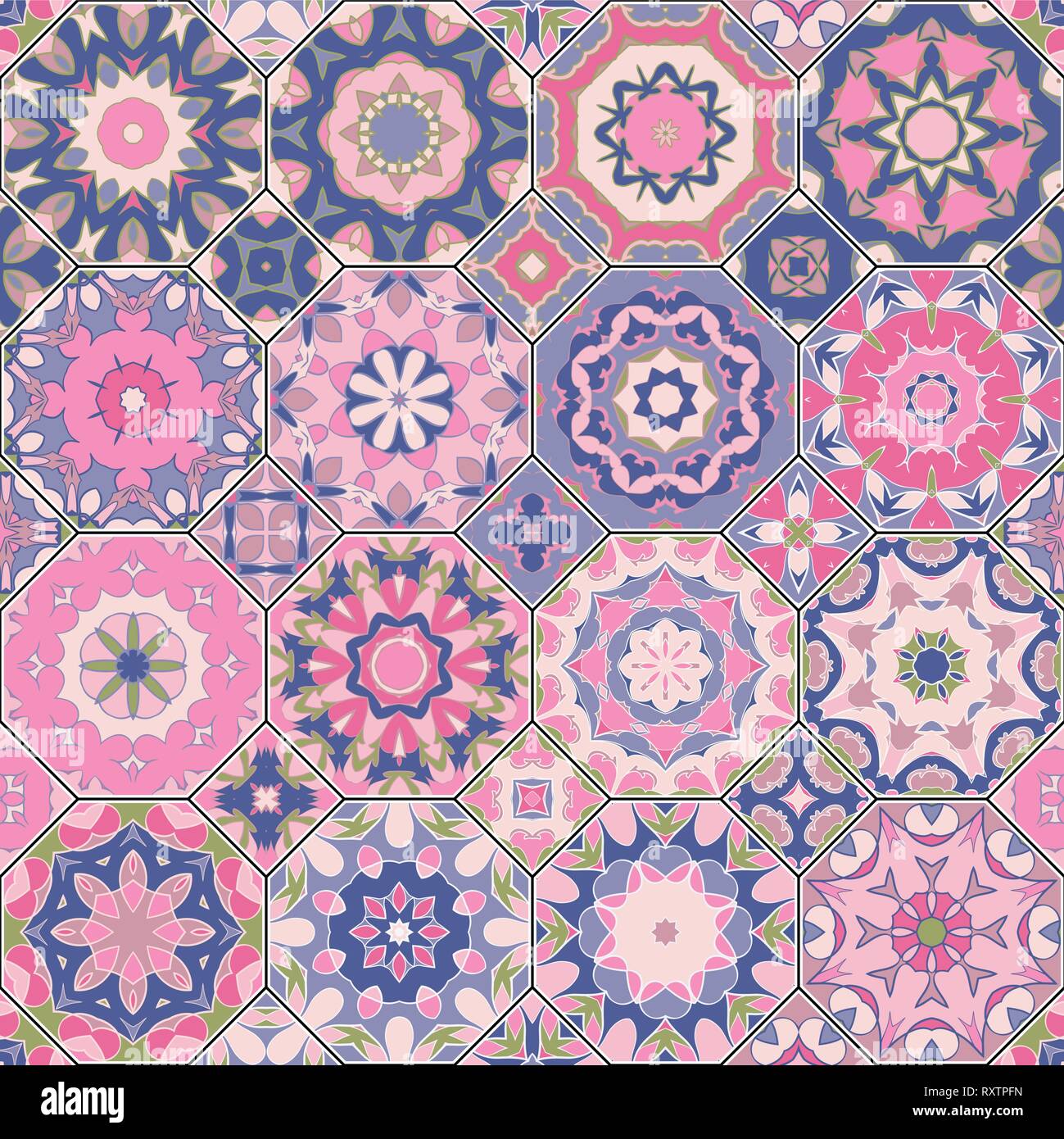 Octagonal Floor Stock Vector Images Alamy