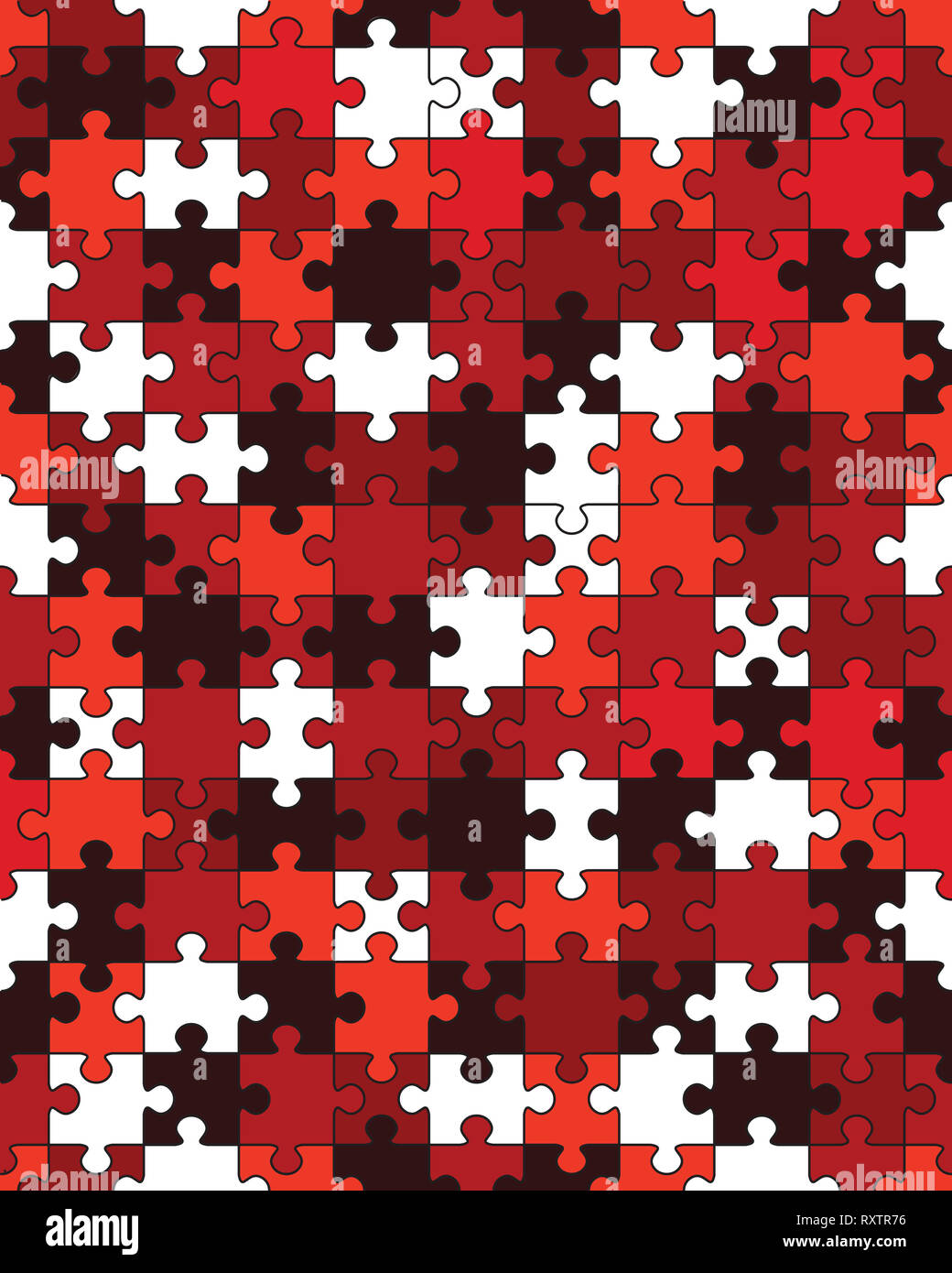 Separate pieces of colorful puzzle, seamless illustration Stock Photo ...