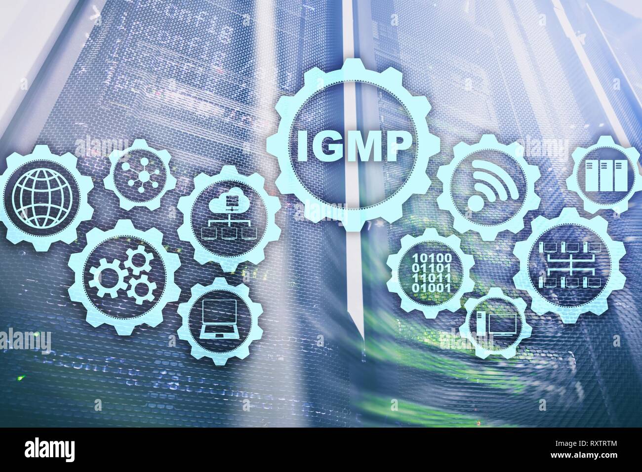 IGMP. Internet Group Management Protocol concept. Communications ...