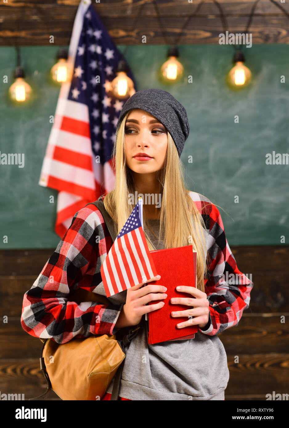 English students america hi-res stock photography and images - Alamy