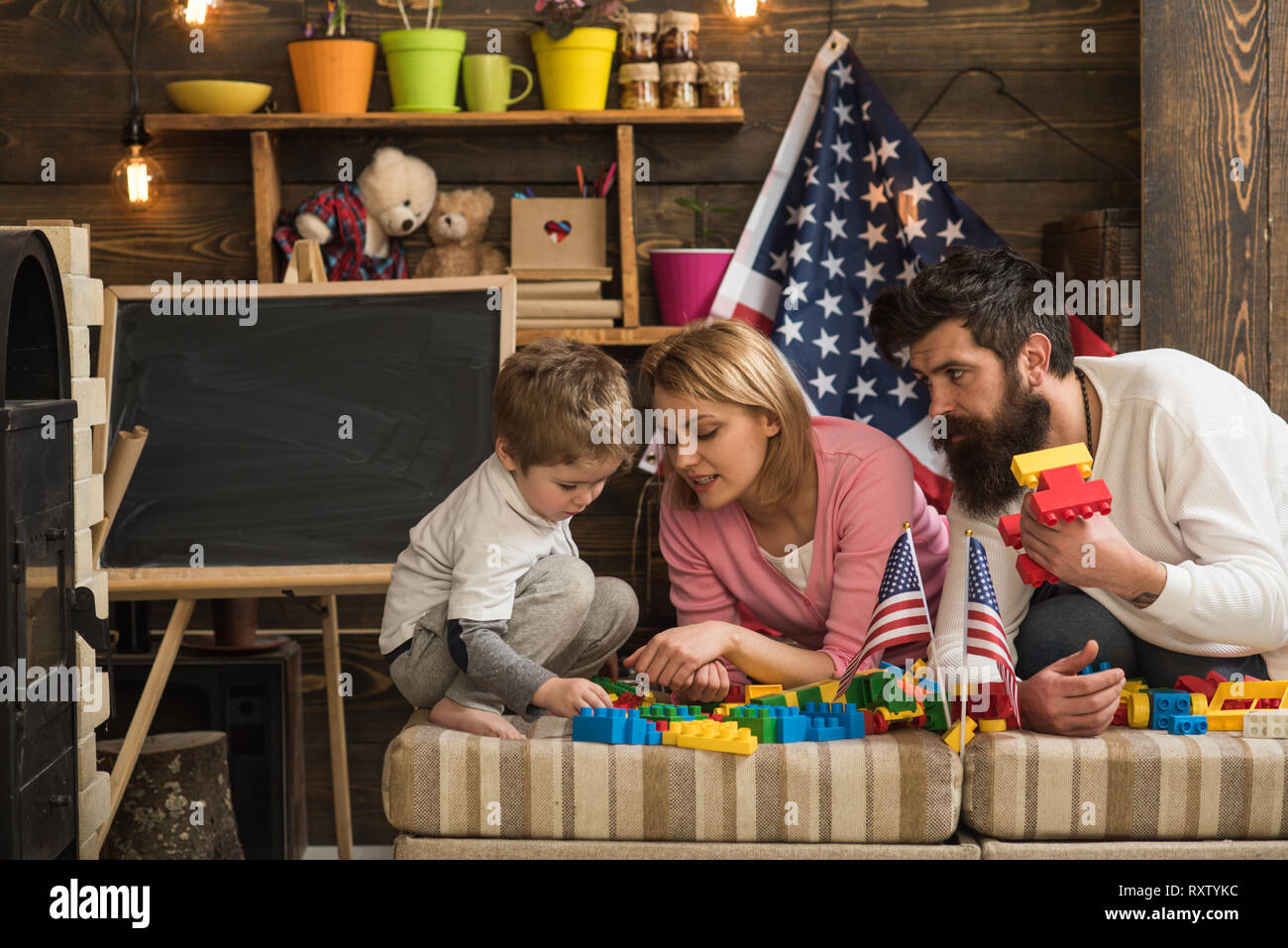 Patriotic Family High Resolution Stock Photography and Images - Alamy