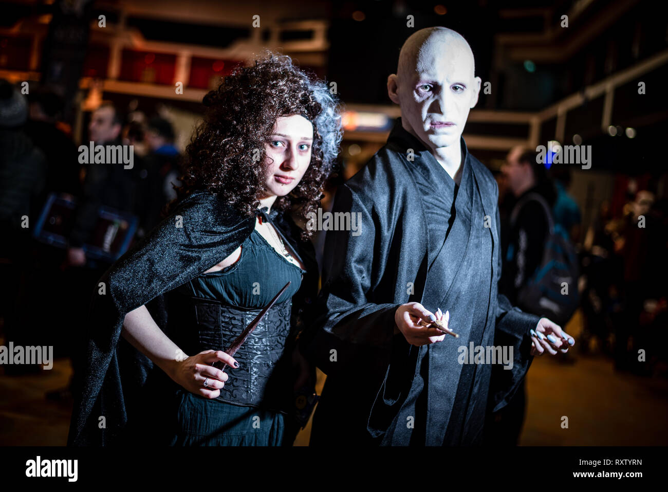 Cosplayers dressed as their favourite superheros or film characters in ...